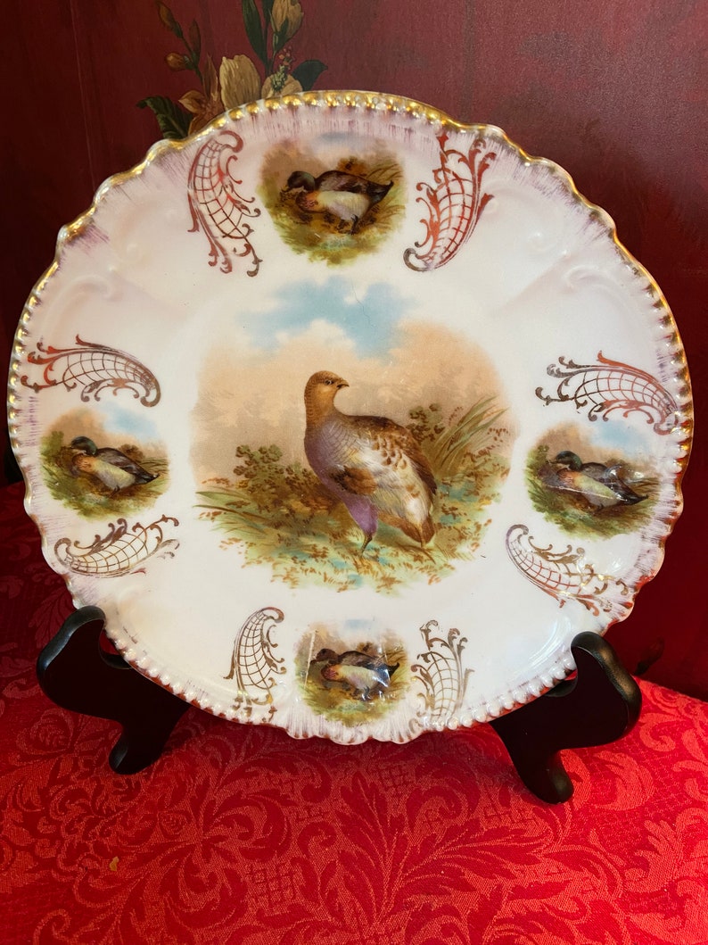 Quail With 4 Mallard Ducks by PM Bavaria Quail Plate With 5 - Etsy
