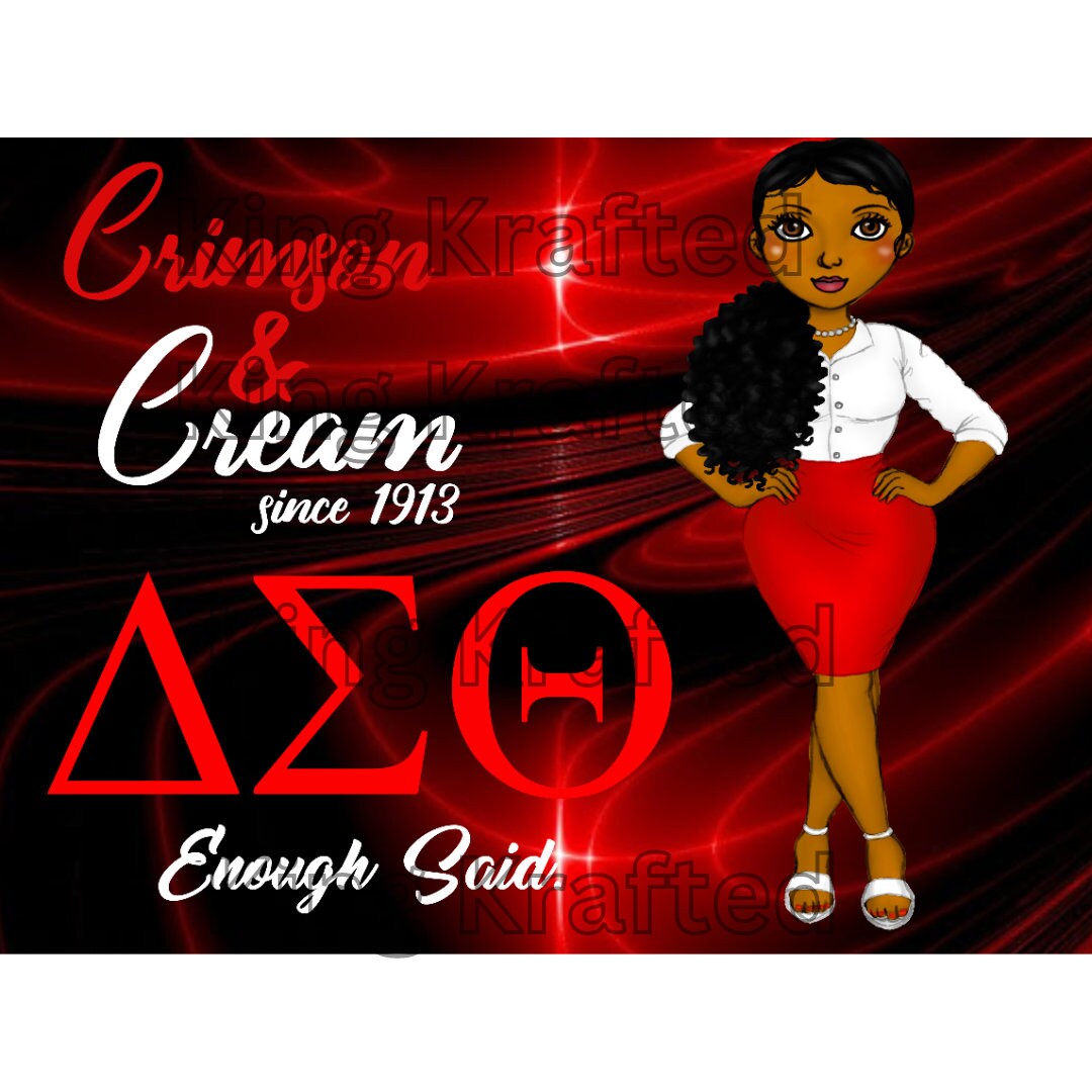 Delta Sigma Theta Inspired PNG - Etsy