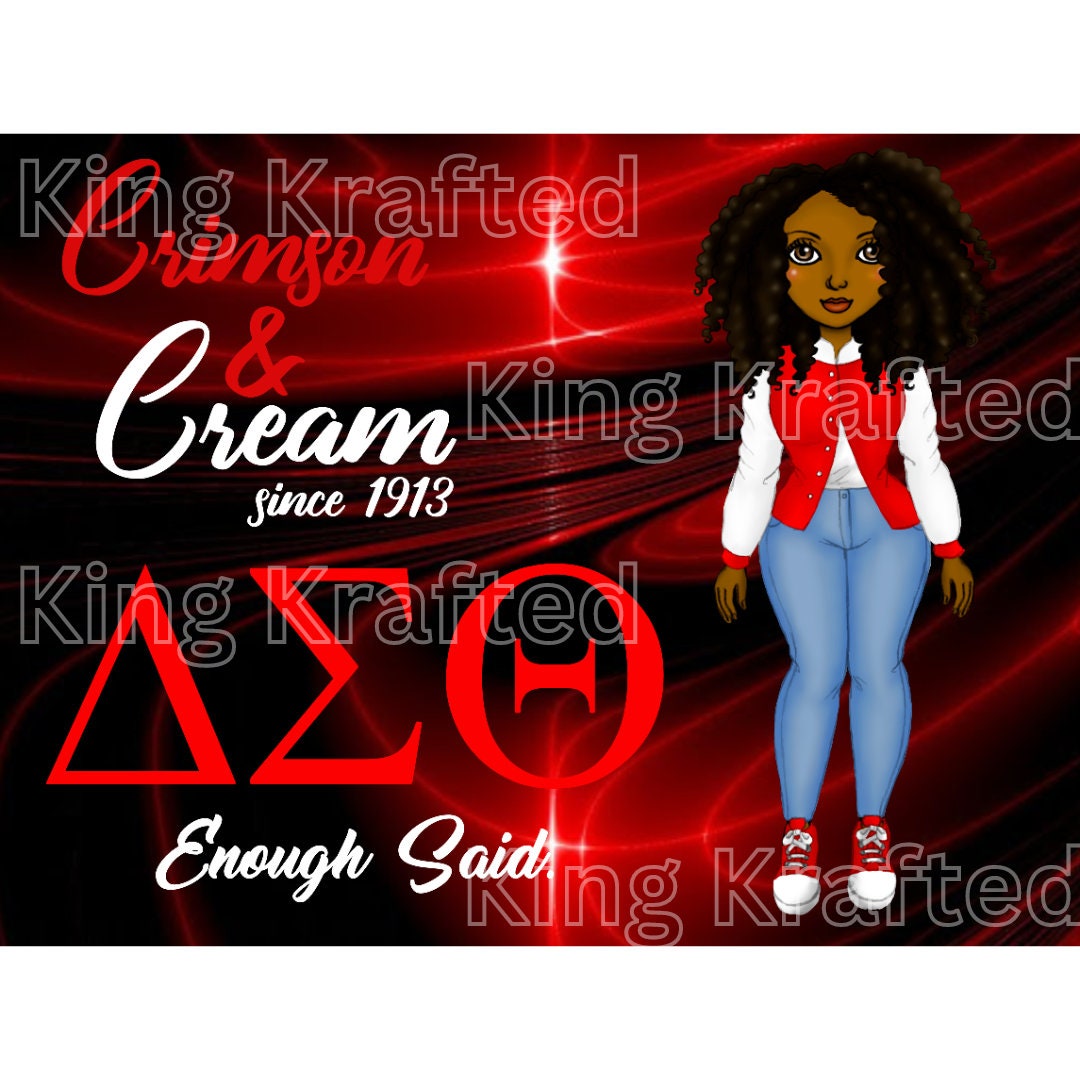 Delta Sigma Theta Inspired PNG - Etsy
