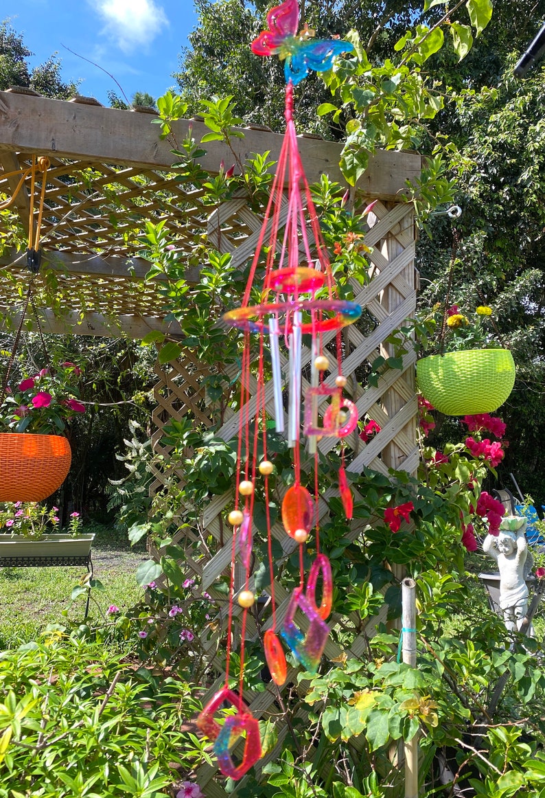 Butterfly Resin Wind Chimes - Etsy