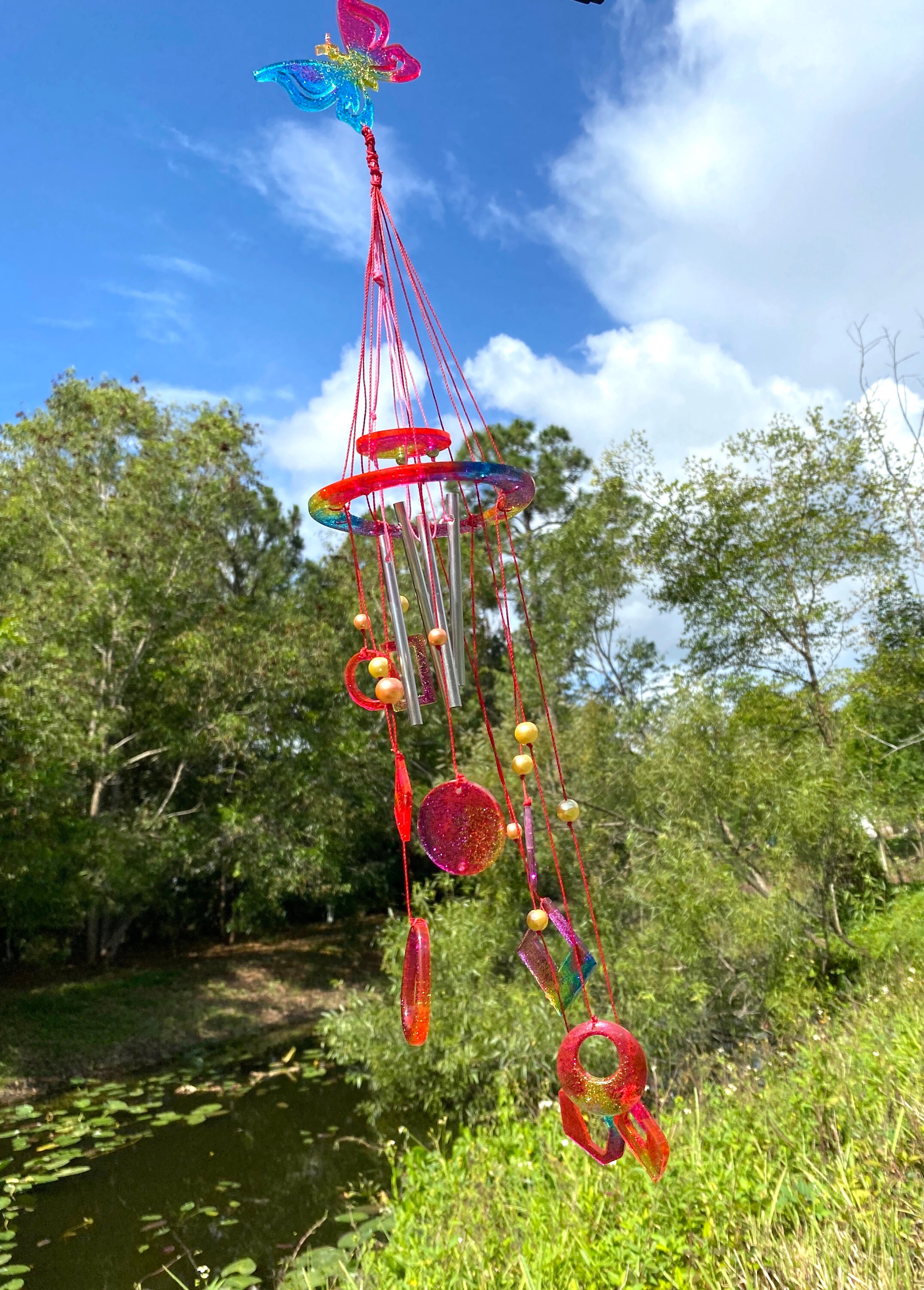 Butterfly Resin Wind Chimes - Etsy