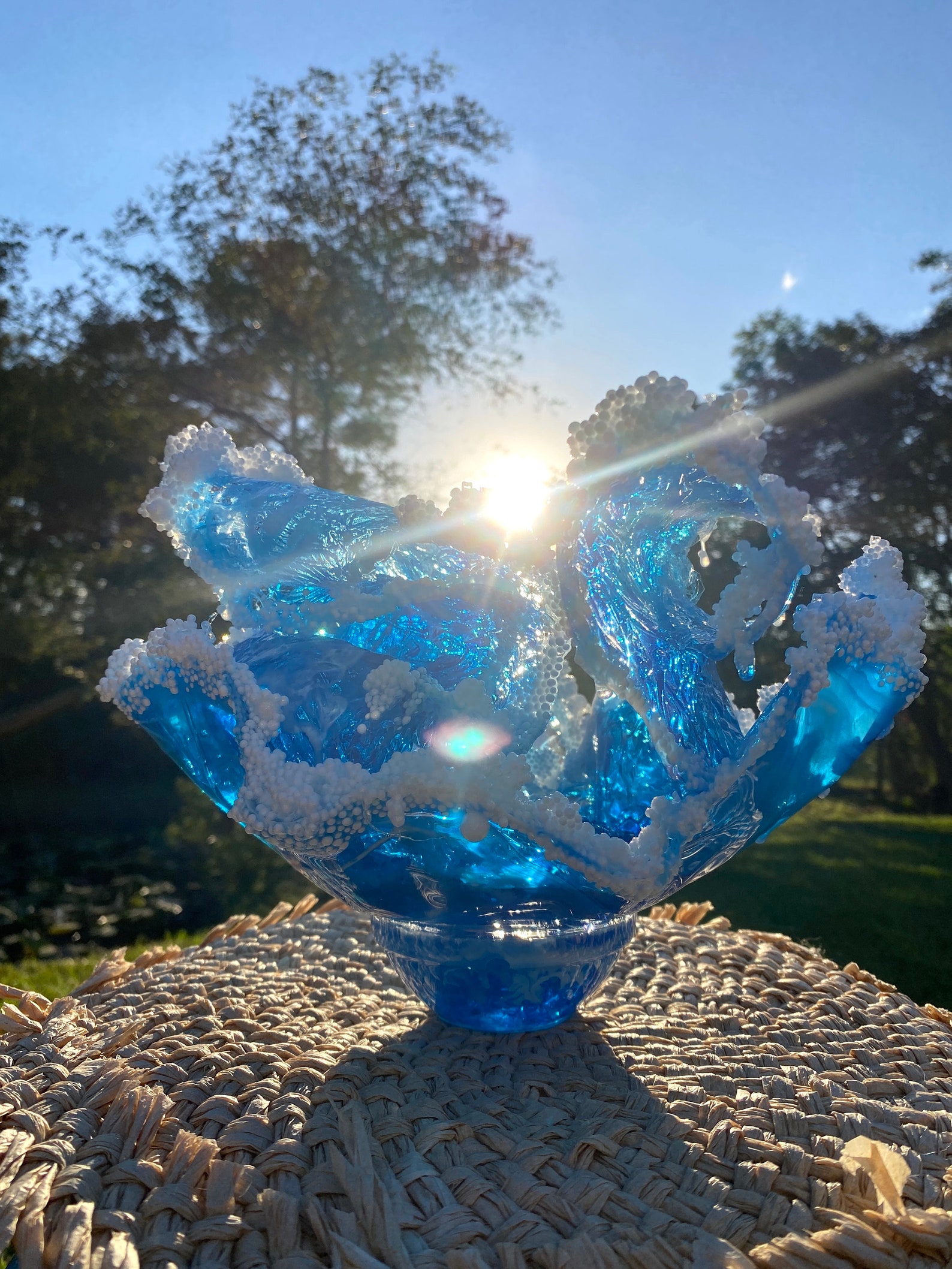 Made-to-order Resin Ocean Wave Vase - Etsy UK