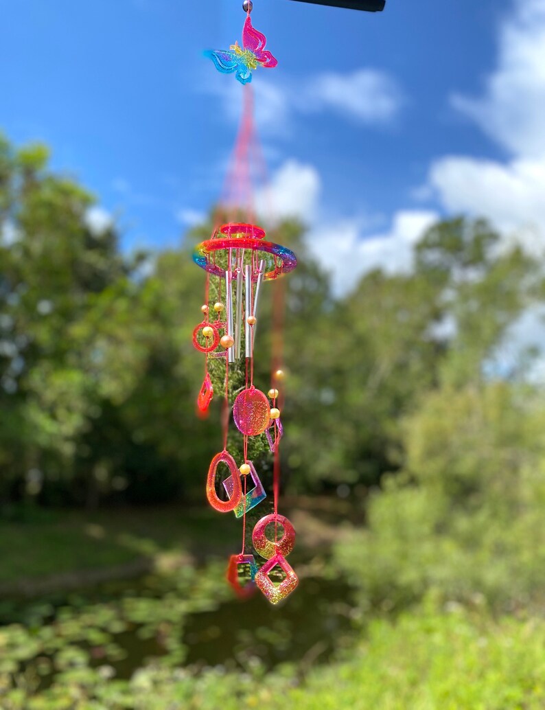 Butterfly Resin Wind Chimes - Etsy