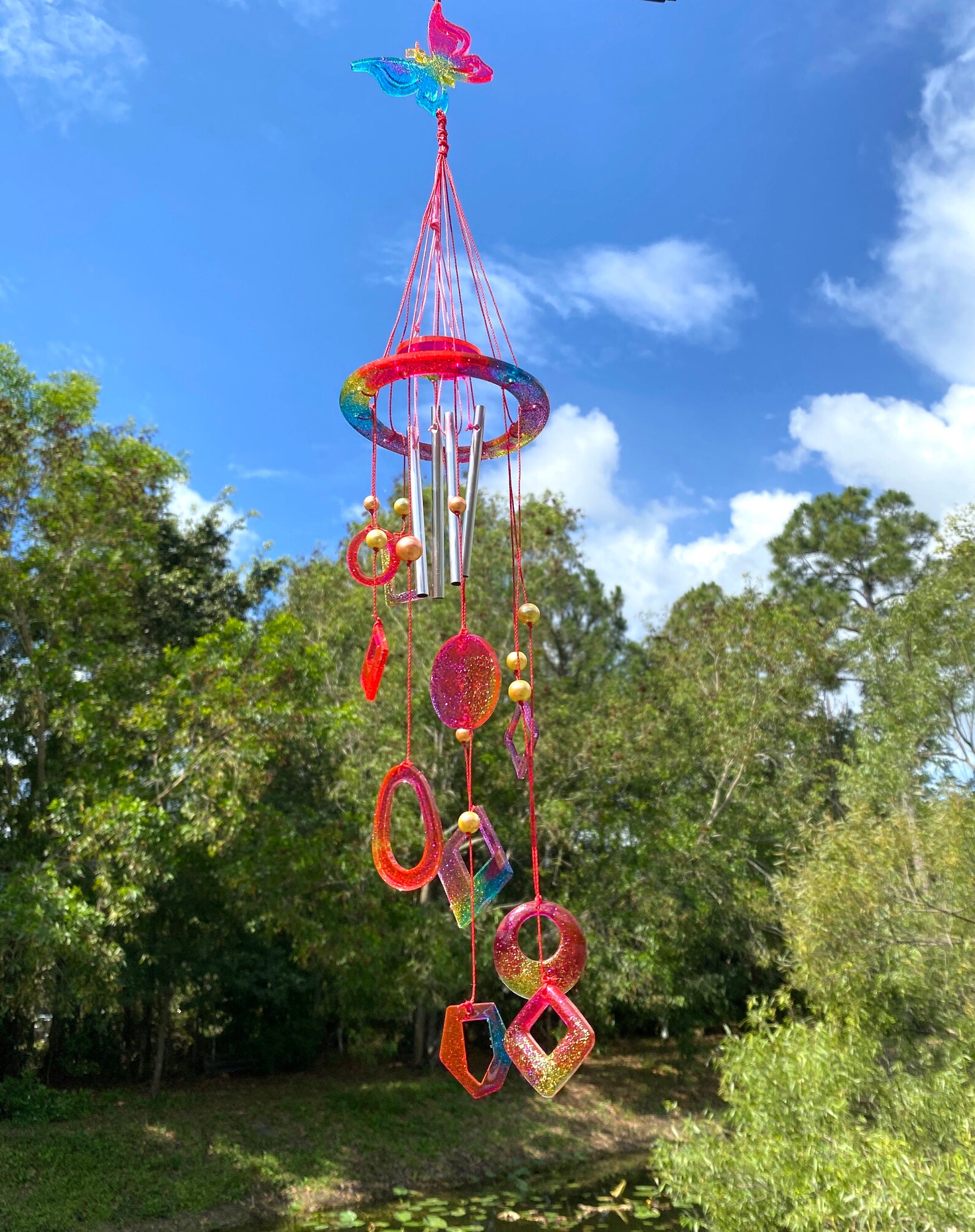 Butterfly Resin Wind Chimes - Etsy