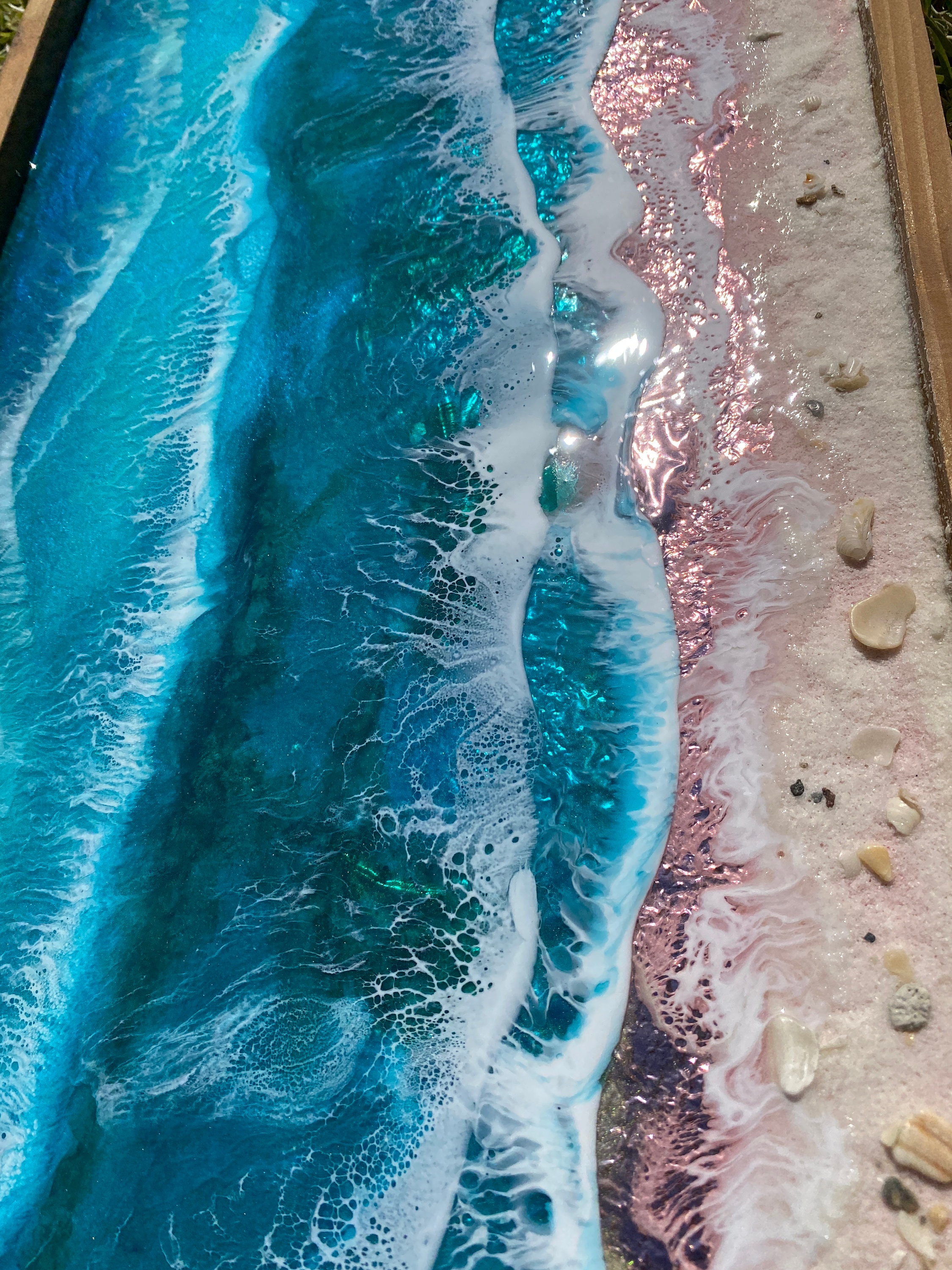 Caribbean Beach Art Coastal Decor Holographic Panorama - Etsy