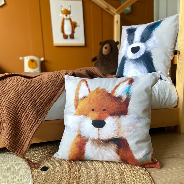 Fox Cushion - Etsy