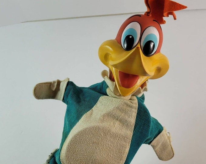 Vintage Woody Woodpecker Talking Hand Puppet Toy Mattel Inc. 1962 Works ...