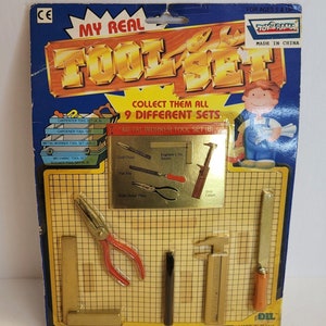 My Real Tool Set Vintage Kid's Children Toy 1990's Toy R Rama - Etsy