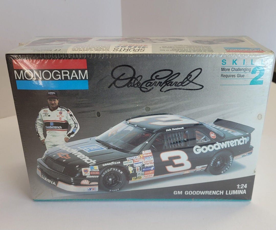 Dale Earnhardt Monogram Skill 2 Sealed Model Kit 3 Goodwrench Lumina 1: ...