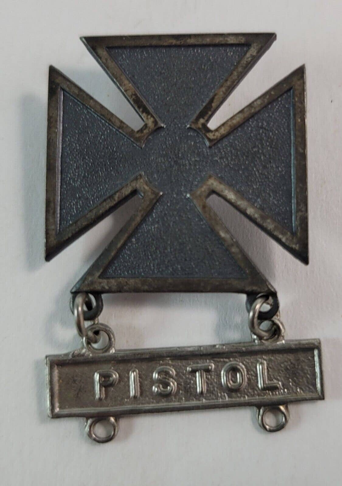 WWII US Army Iron Cross Marksman Badge Silver Pin PISTOL Bar - Etsy