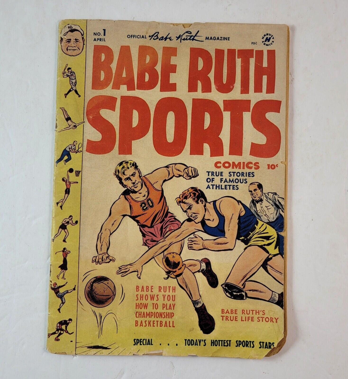 Babe Ruth Sports Comics 1 1949 No 1 Harvey Comics Comic Book Baseball ...