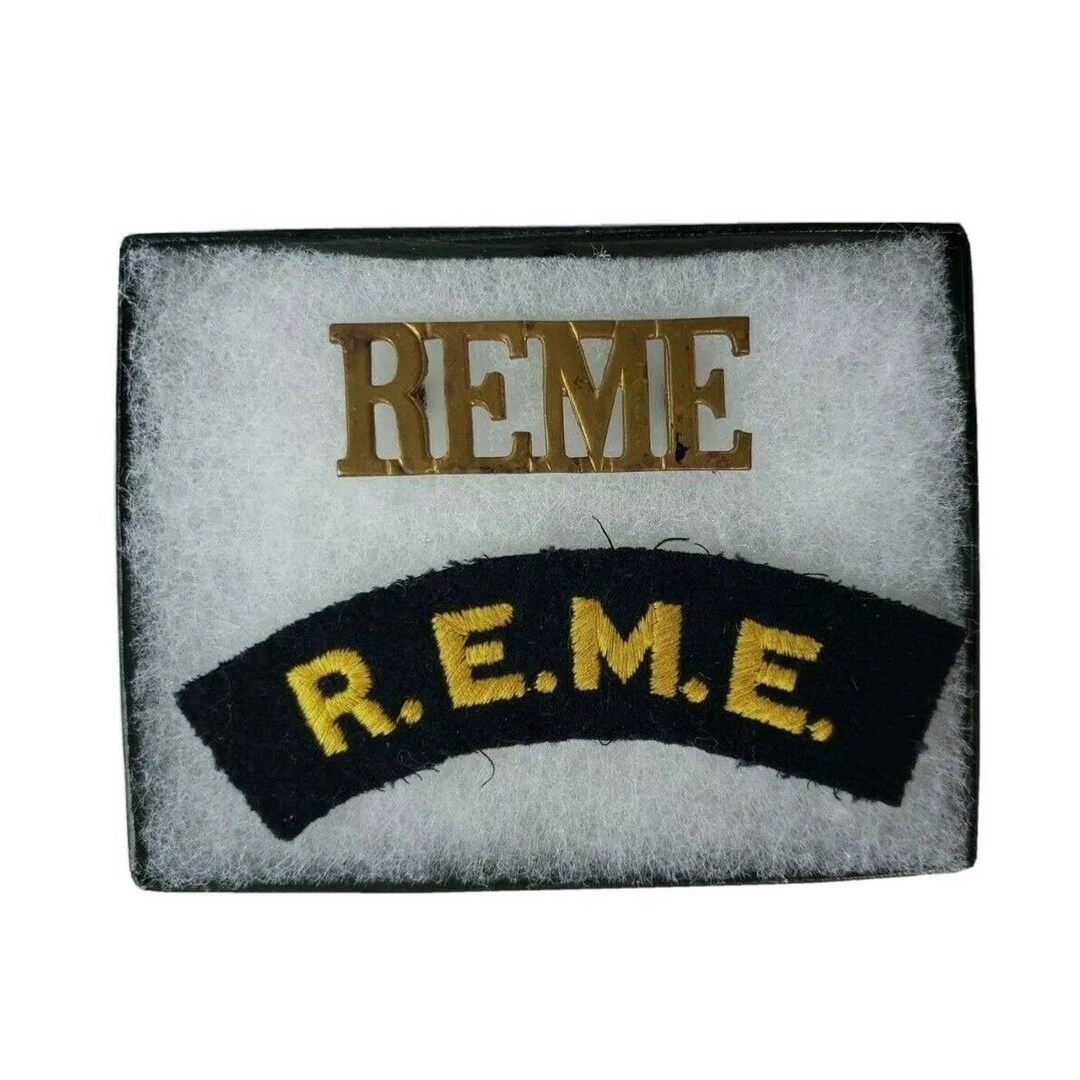 Vtg British WWII Era REME Royal Electrical Mechanical Engineers Badge ...