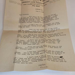 Lignite VA 1923 Vintage Alleghany Ore and Iron Co Original Personal ...