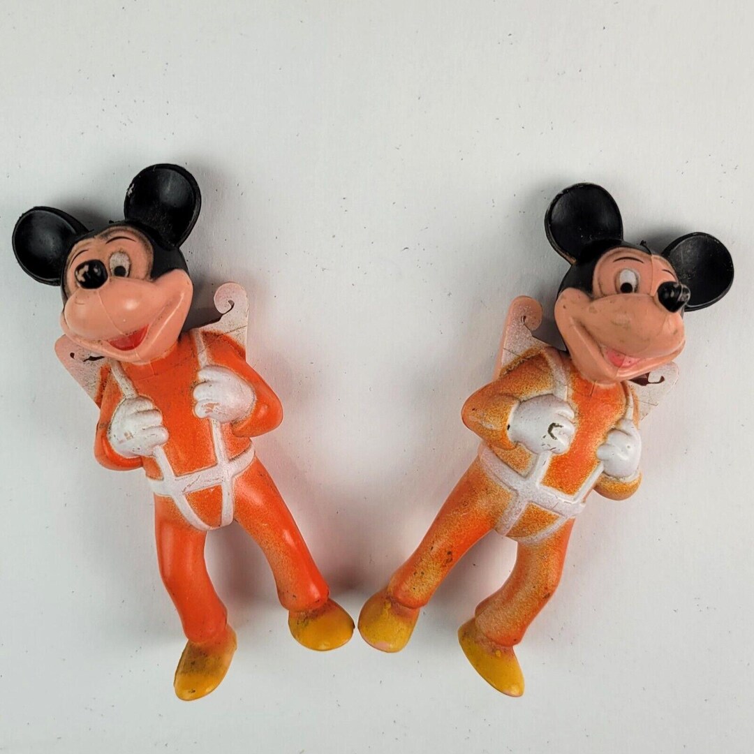 X2 Durham Mickey Mouse Club Parachute Figure 50s Walt Disney ...