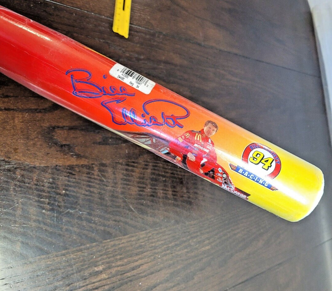 Bill Elliot RARE Worth Baseball Softball Bat NASCAR Limited Edition W ...