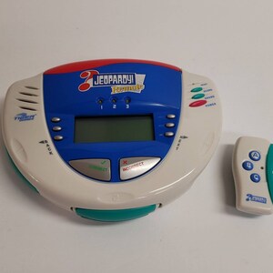 Tiger Jeopardy Remote LCD Hand Held Electronic Game 2002 Works Please ...