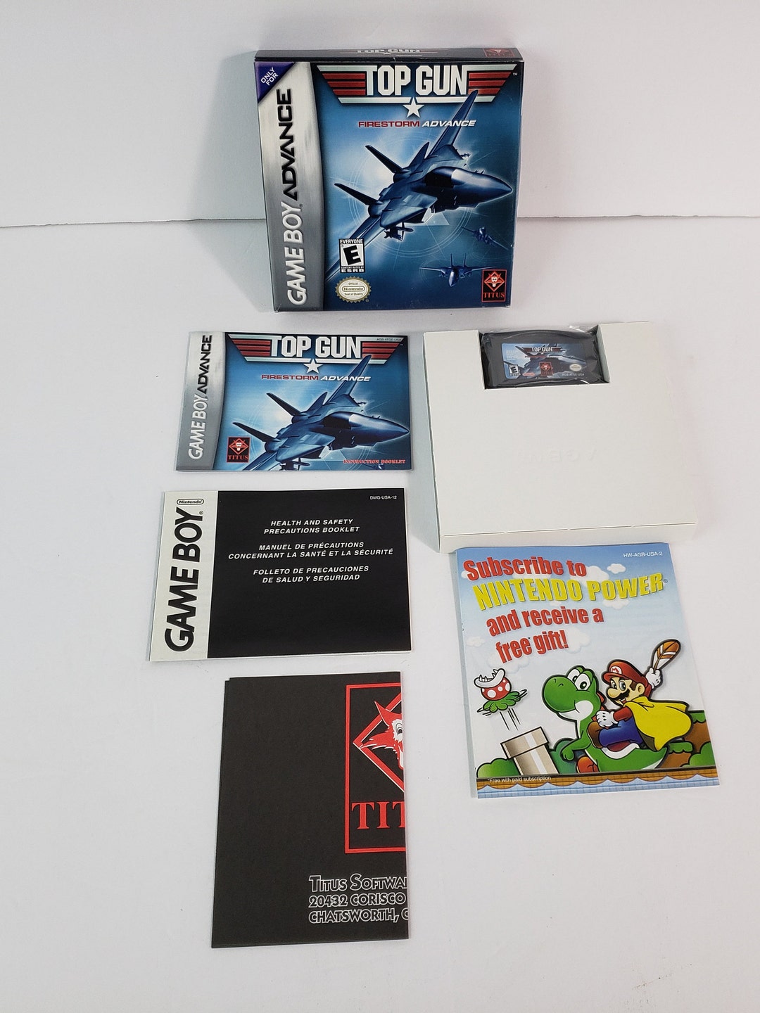 Top Gun: Firestorm Advance nintendo Game Boy Advance, GBA CIB Complete ...