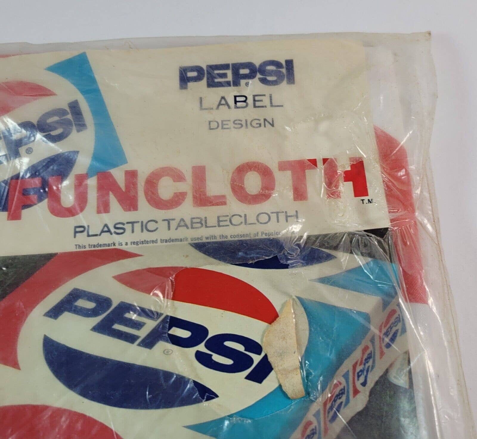 Vintage Pepsi Cola Pop Label Logo Funcloth Plastic Tablecloth - Etsy