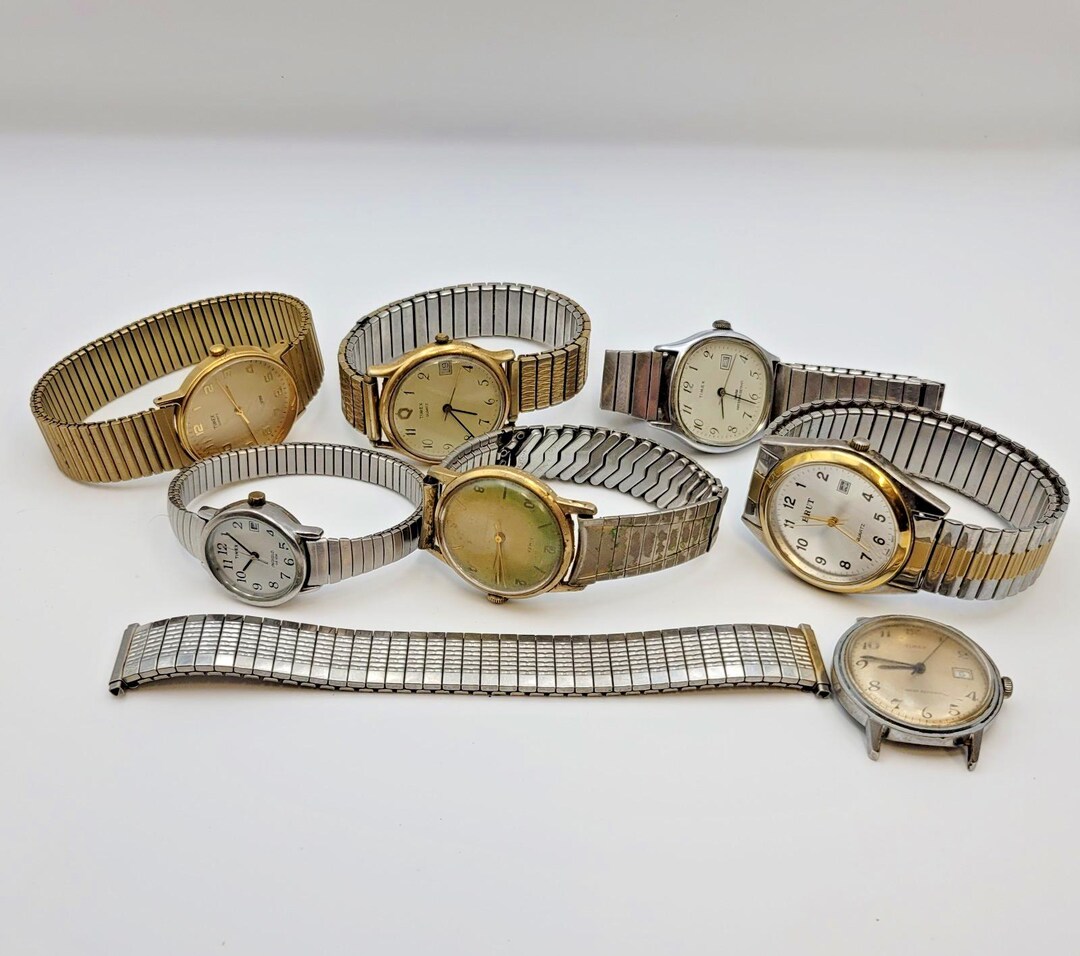 Lot of 7 Vintage Timex Brut Watches Untested and in as is Conditions - Etsy