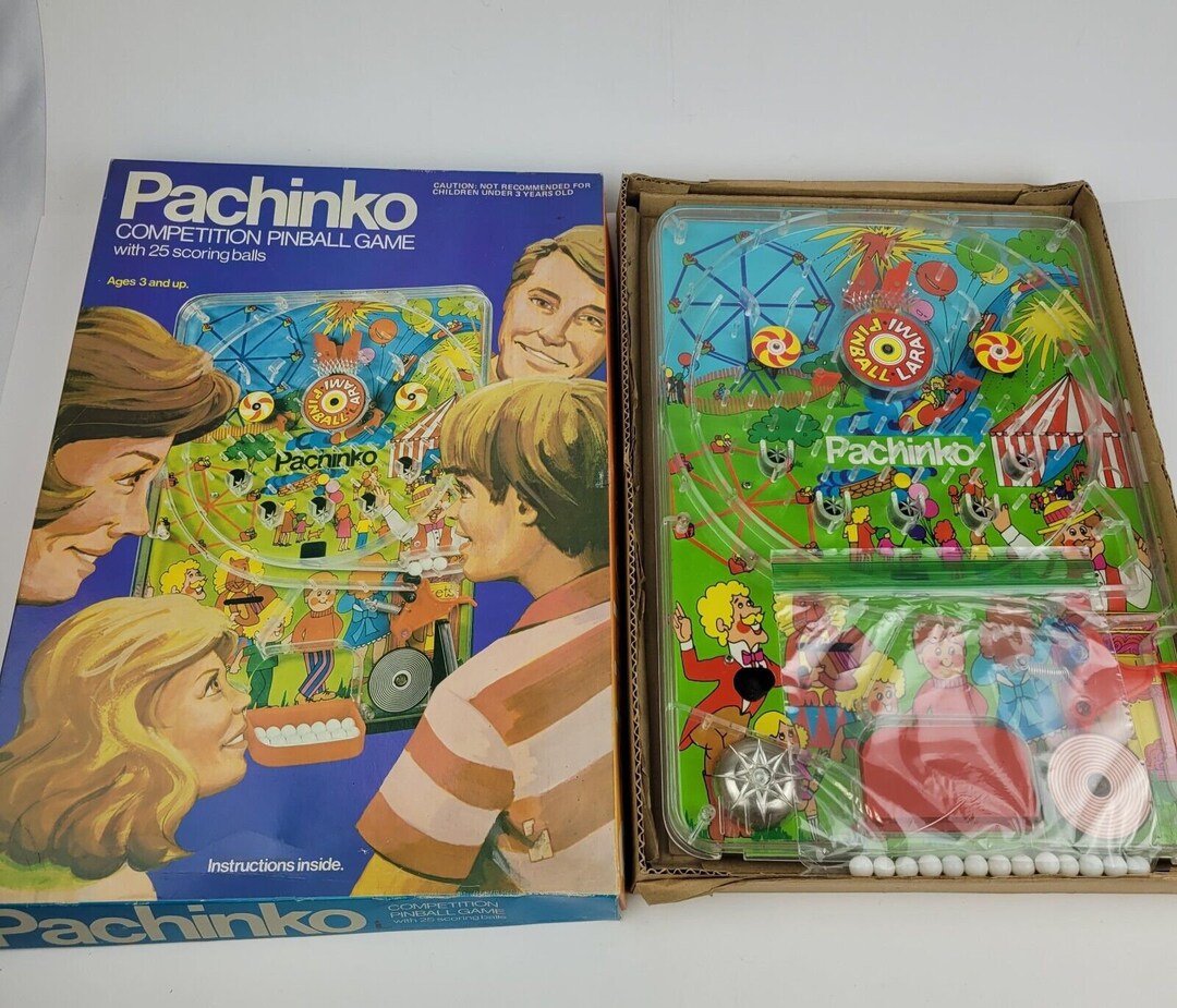 Vintage 1970s PACHINKO Larami Carnival/ Circus Pinball Game RARE ...