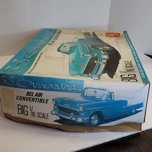 AMT 55 Chevrolet Bel Air Convertible 1:16 Plastic Model Kit T846 ...
