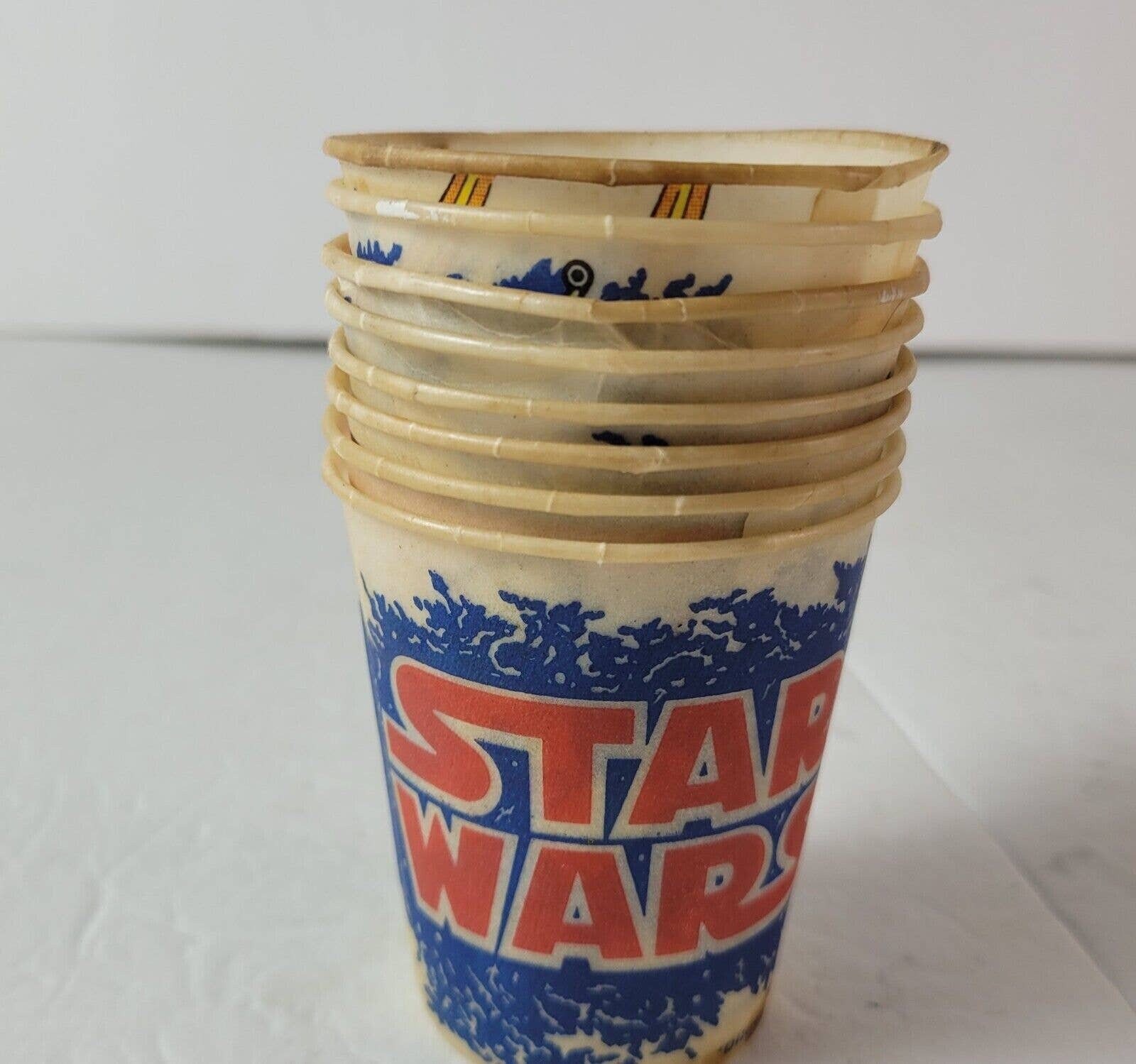 Vintage Star Wars Dixie Cups 1970s W/ Space Ships X-wing Tie - Etsy