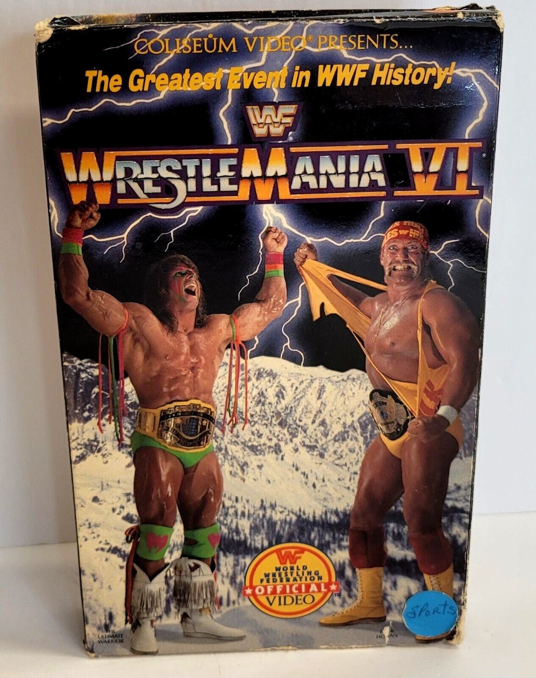 WWF Wrestlemania VI 6 1990 VHS Coliseum Wrestling Hogan Ultimate ...