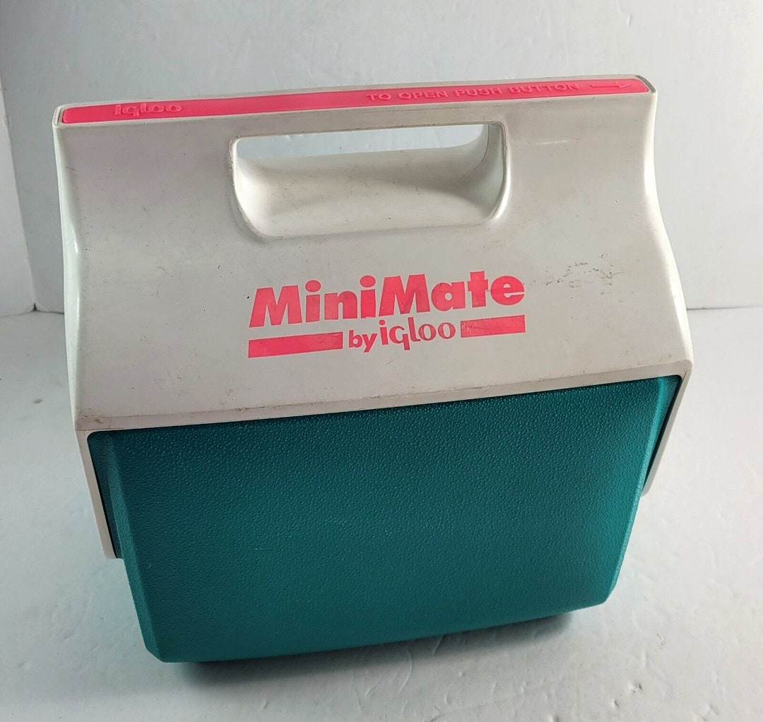 Vintage 1990s Mini Mate Cooler by Igloo Made in USA Teal / Green and ...
