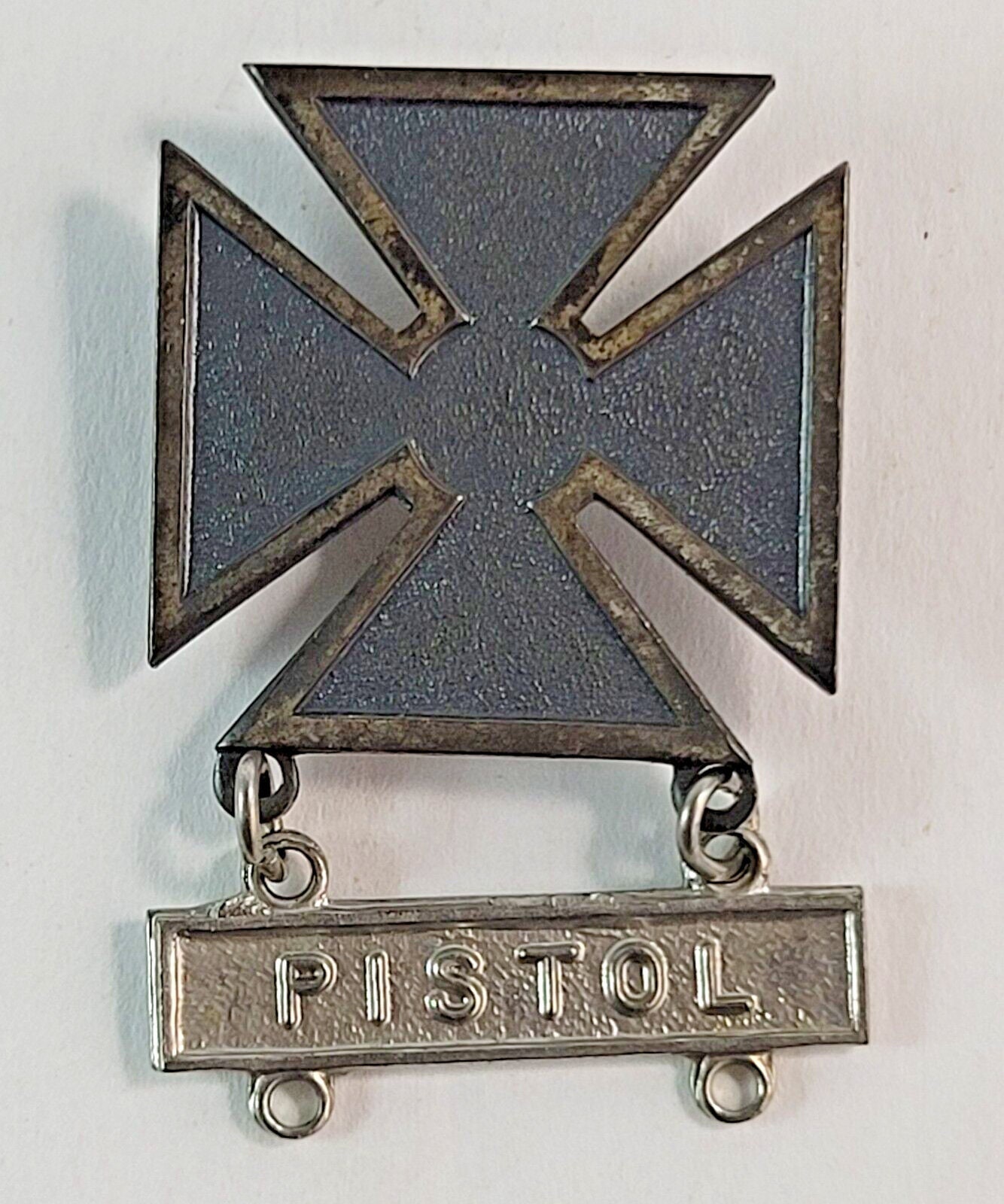 WWII US Army Iron Cross Marksman Badge Silver Pin PISTOL Bar - Etsy