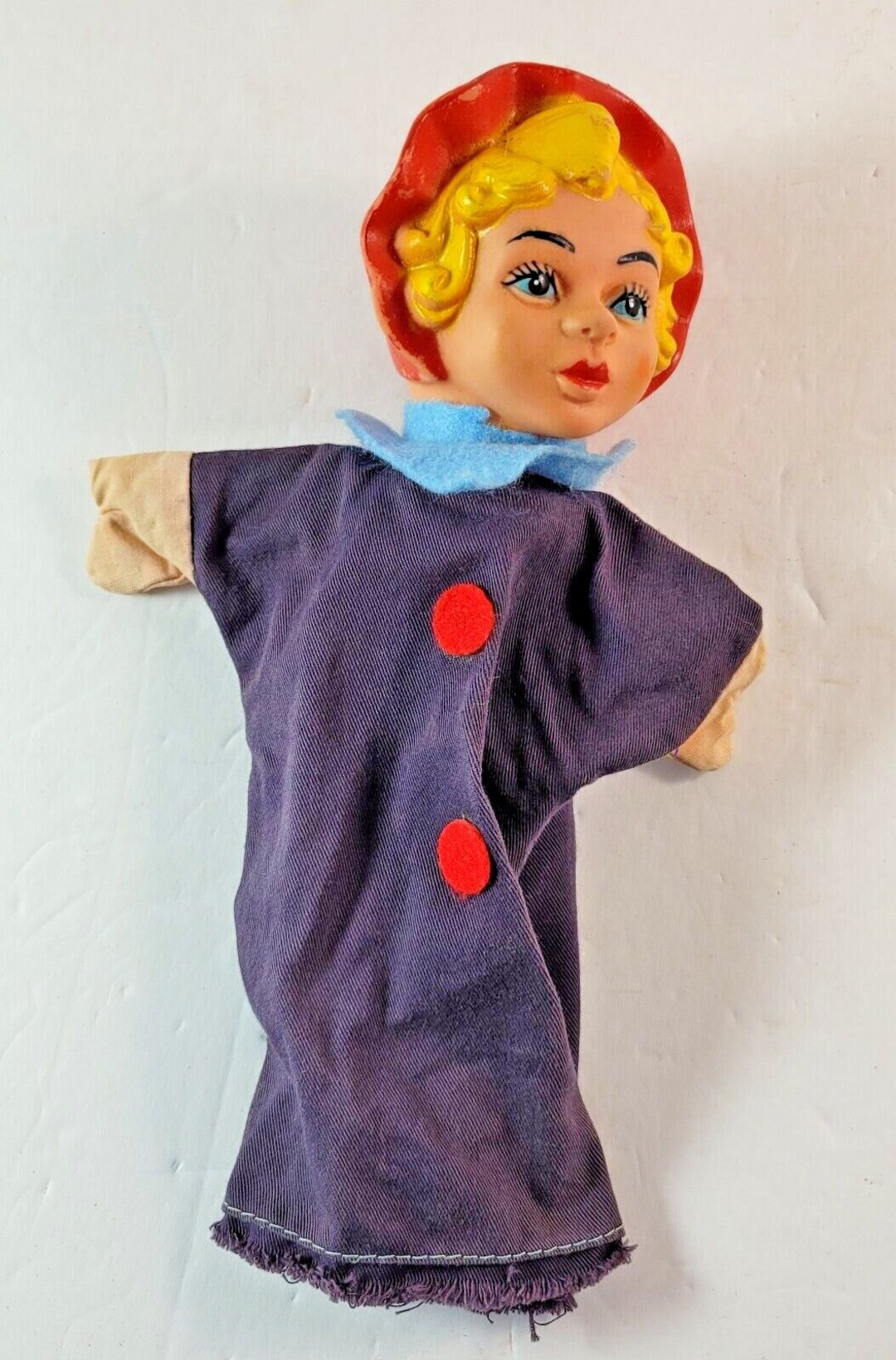 Vintage Little Red Riding Hood Hand Puppet Plastic Head - Etsy