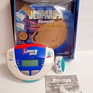 Tiger Jeopardy Remote LCD Hand Held Electronic Game 2002 Works Please ...