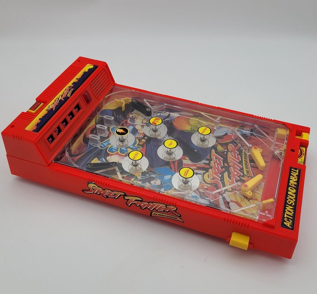 Street Fighter Electronic Table Top Pinball Machine Vintage 1993 KID ...
