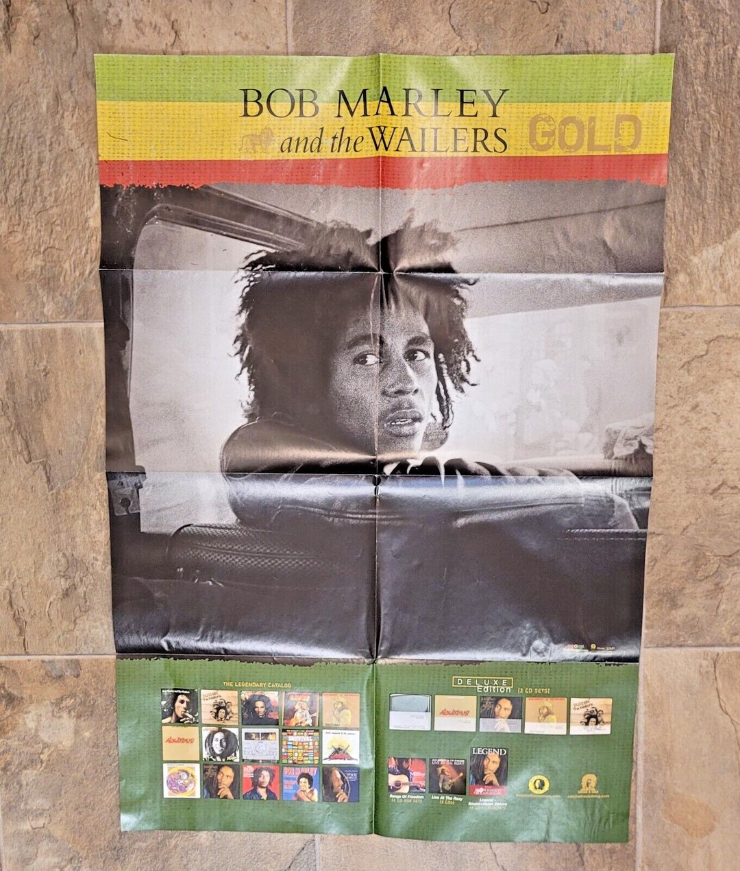 BOB MARLEY and the Wailers GOLD Poster From Vice Magazine 30 X 21 2005 ...