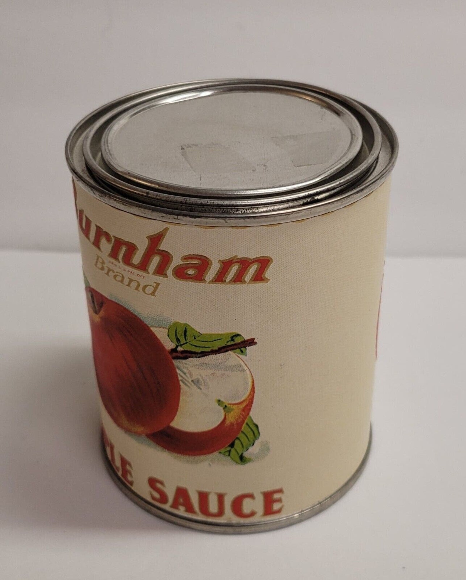 Burnham Brand Apple Sauce Tin Can Edgett Newark New York C1949-50's ...