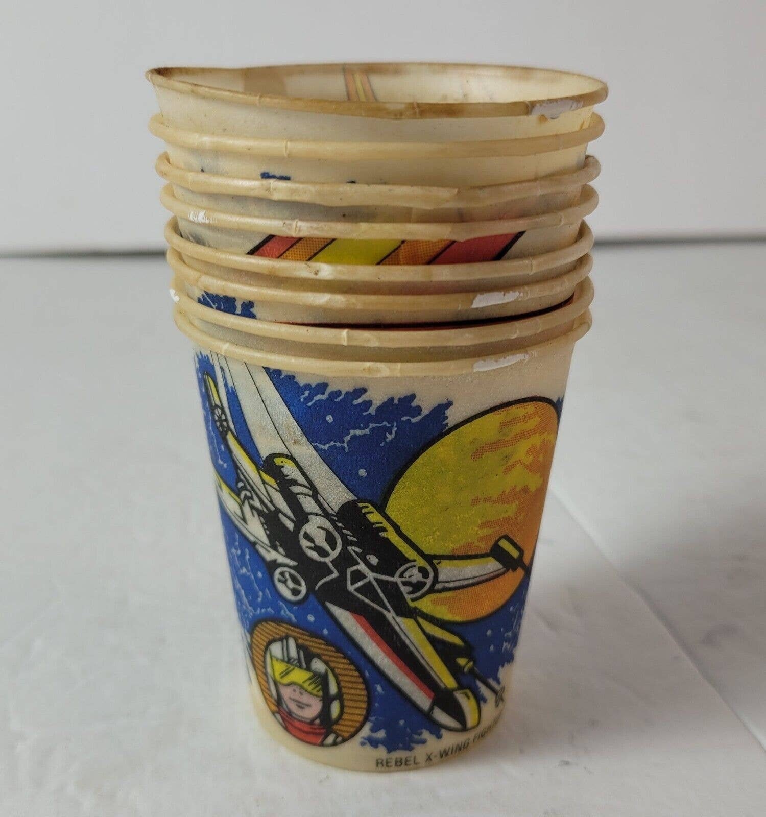 Vintage Star Wars Dixie Cups 1970s W/ Space Ships X-wing Tie - Etsy