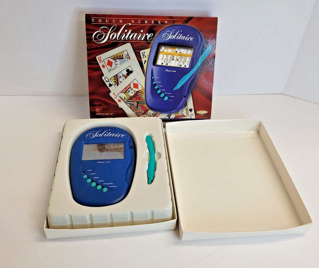 Vtg Radica 1998 Monte Carlo Solitaire Touch Screen Handheld W Stylus ...