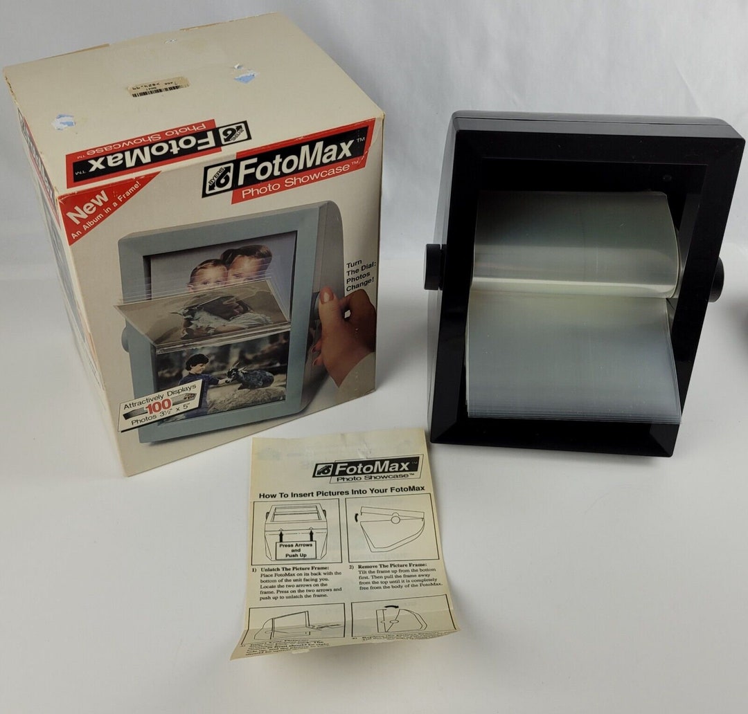 Fotomax Photo Dial Showcase Byers Album Frame Vtg Picture Display Roll ...