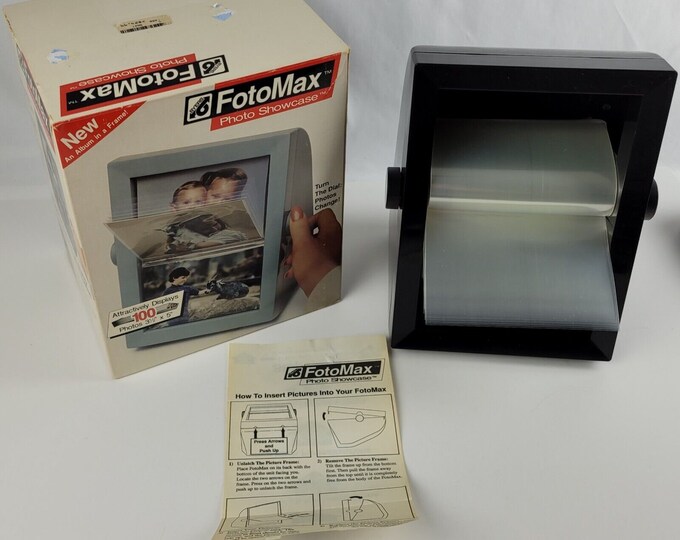 Fotomax Photo Dial Showcase Byers Album Frame Vtg Picture Display Roll ...
