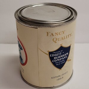 Burnham Brand Apple Sauce Tin Can Edgett Newark New York C1949-50's ...
