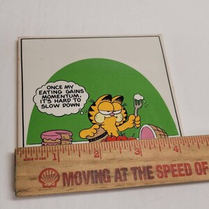 Vintage 1978 Garfield Pot Holder Food Serving Tile Wall Hanging Rare ...