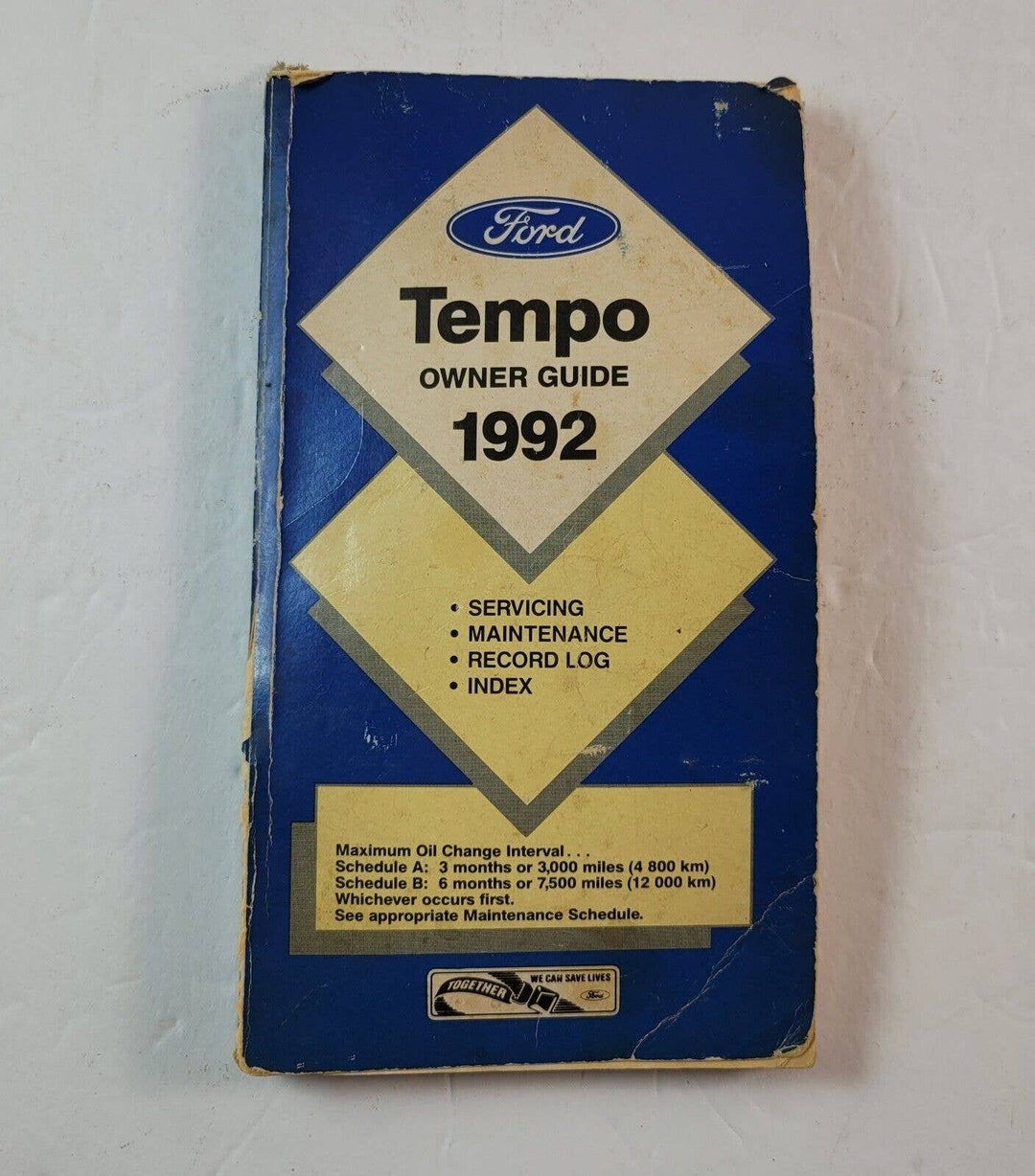 1992 Ford Tempo Owner Owner's Operator Guide Car Manual Vintage ...