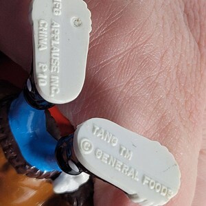 Vintage 90's Real Lemon Figure Mascot & Tang Lips Advertising Toy Lot W ...