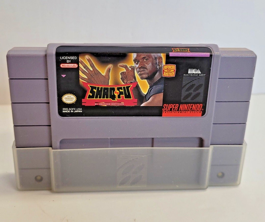 Shaq-fu super Nintendo Entertainment System, 1994 SNES Tested Authentic ...