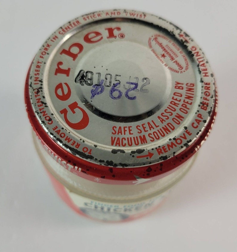 Vintage GERBER 1960s/70s Chicken Sticks Toddler Baby Food Jar - Etsy