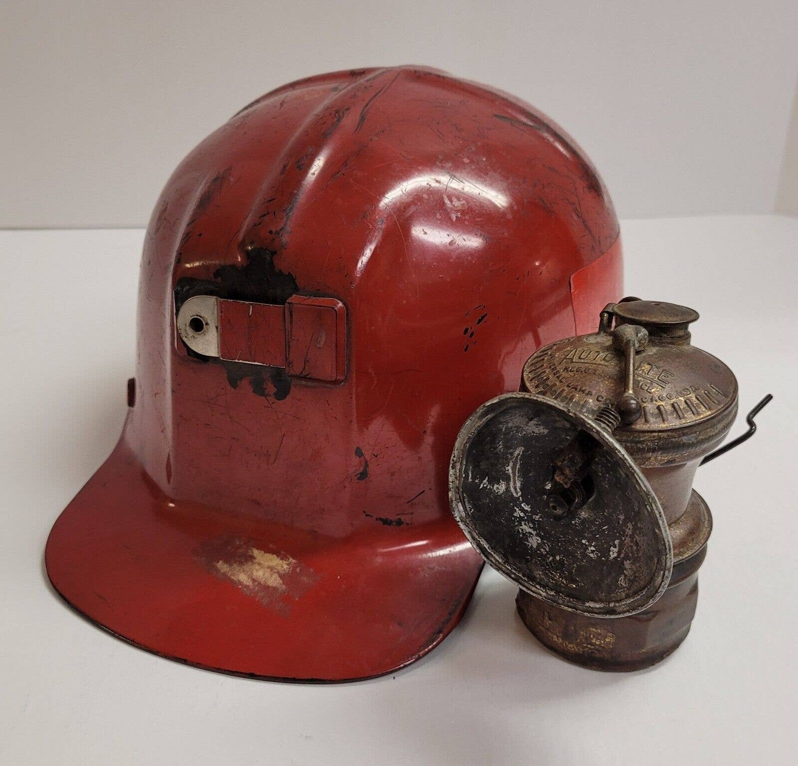 MSA Comfo-cap Coal Miners Helmet Model ANSI Z89.1-1969 Class A Red ...