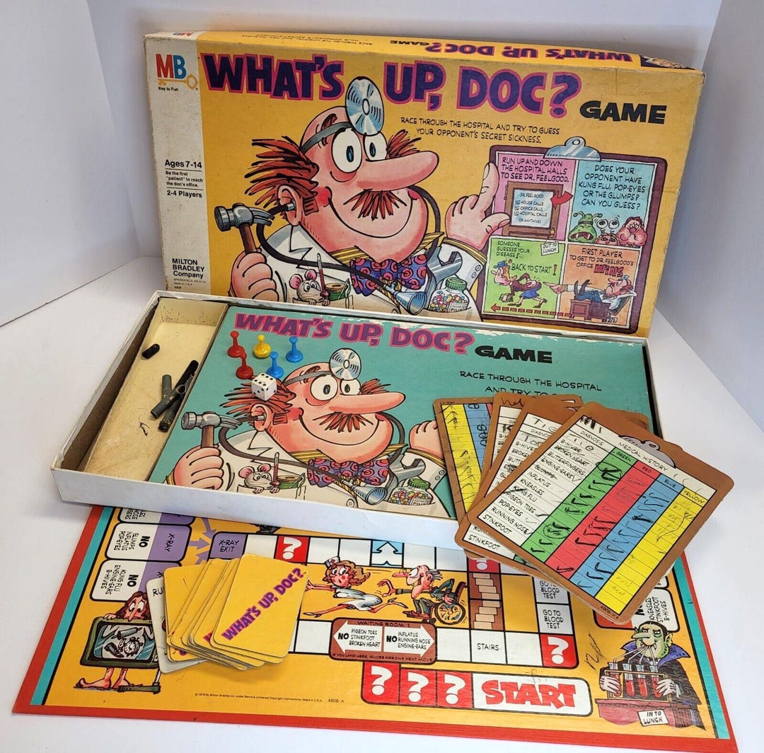 What’s Up, Doc? Board Game Rare 1978 Milton Bradley - 99% Complete - Etsy