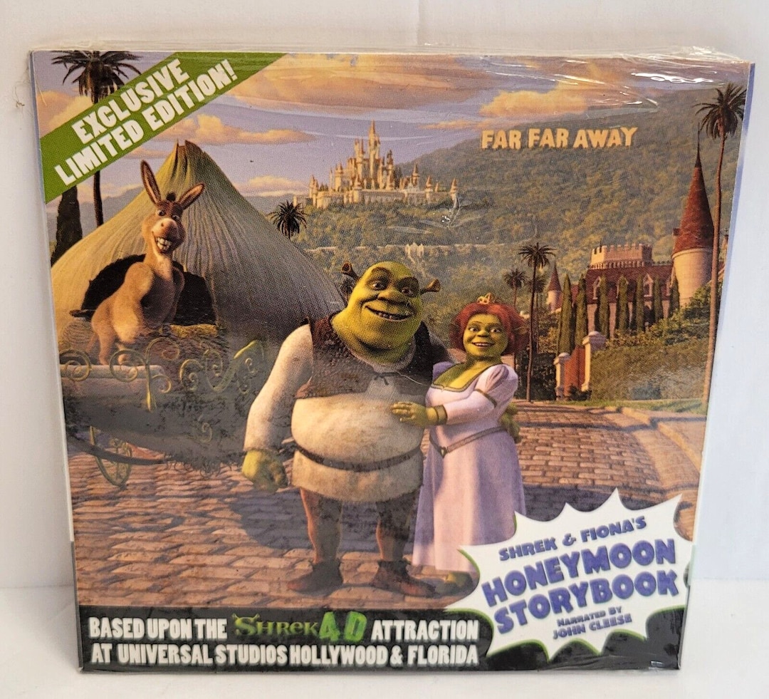Far Far Away Shrek and Fiona's Honeymoon Storybook Exclusive Limited Edition CD - Etsy