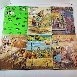 Vtg Lot 6 Sex-to-sexty Magazines 1970s Adult Humor Drawings 11 32 36 100 101 129 - Etsy