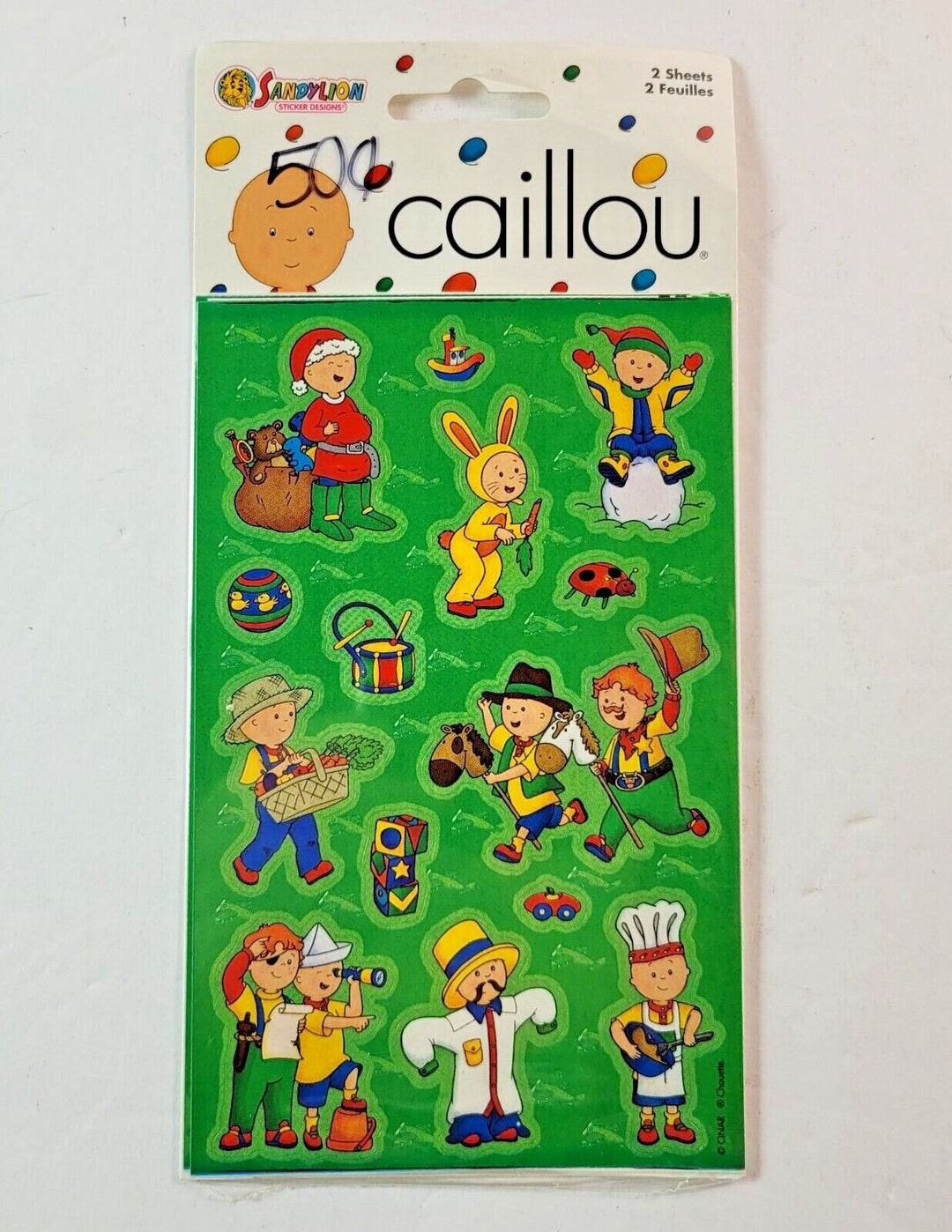 Sandylion Caillou 2 Sheet Sticker Pack New and Sealed 2003 - Etsy