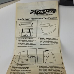Fotomax Photo Dial Showcase Byers Album Frame Vtg Picture Display Roll ...